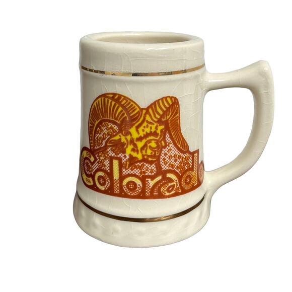 Vintage | Dining | Vintage Colorado Shot Glass Mini Beer Stein Pikes ...